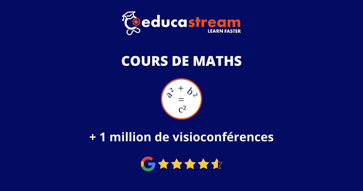 Soutien scolaire en ligne par visio en mathématiques du CP à la terminale